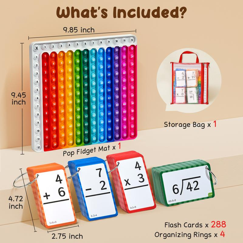 Math Fidget Toys, Math Game with Addition, Subtraction, Multiplication ...