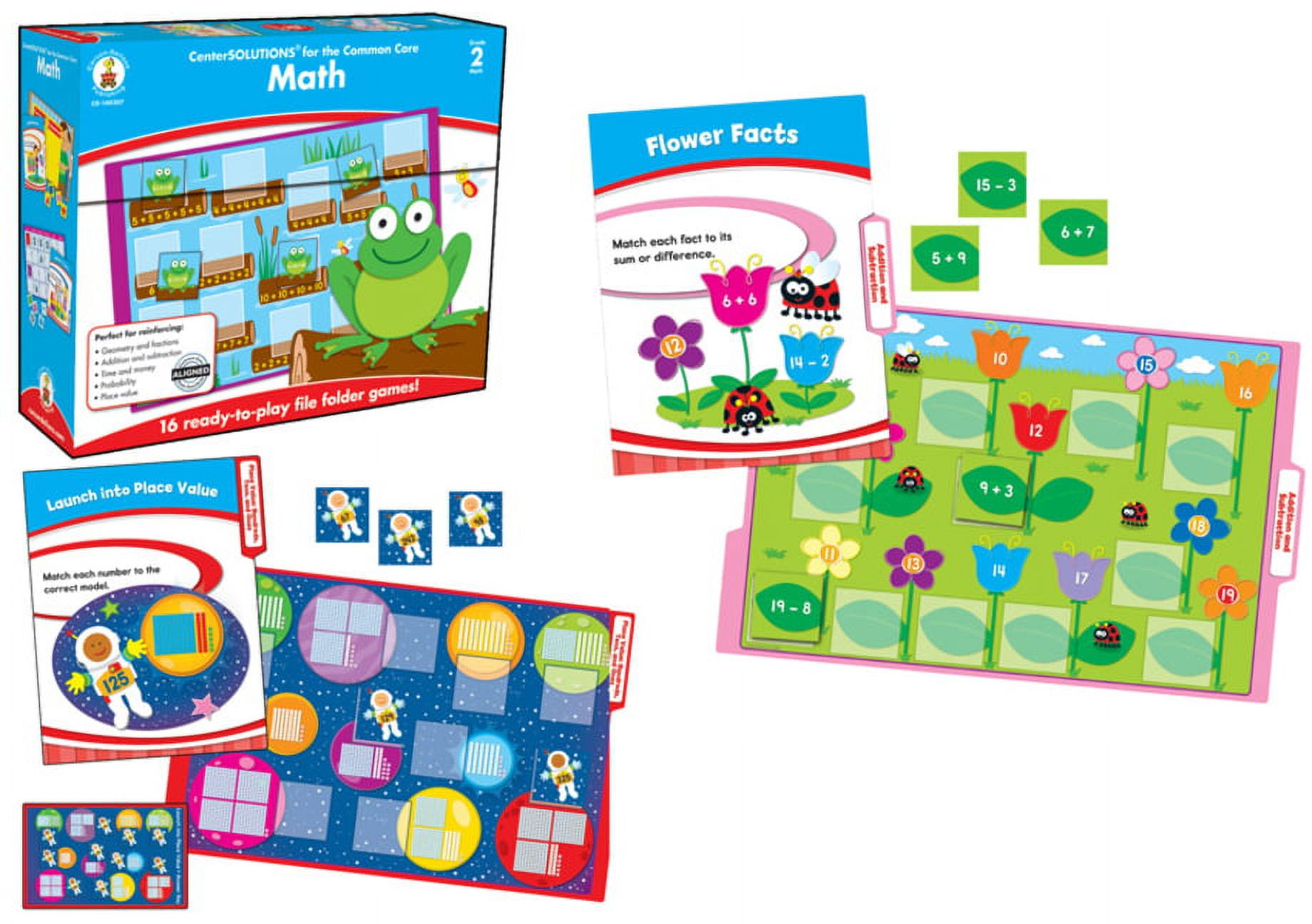 Math File Folder Game, Grade 2 : File Folder Games - Walmart.com