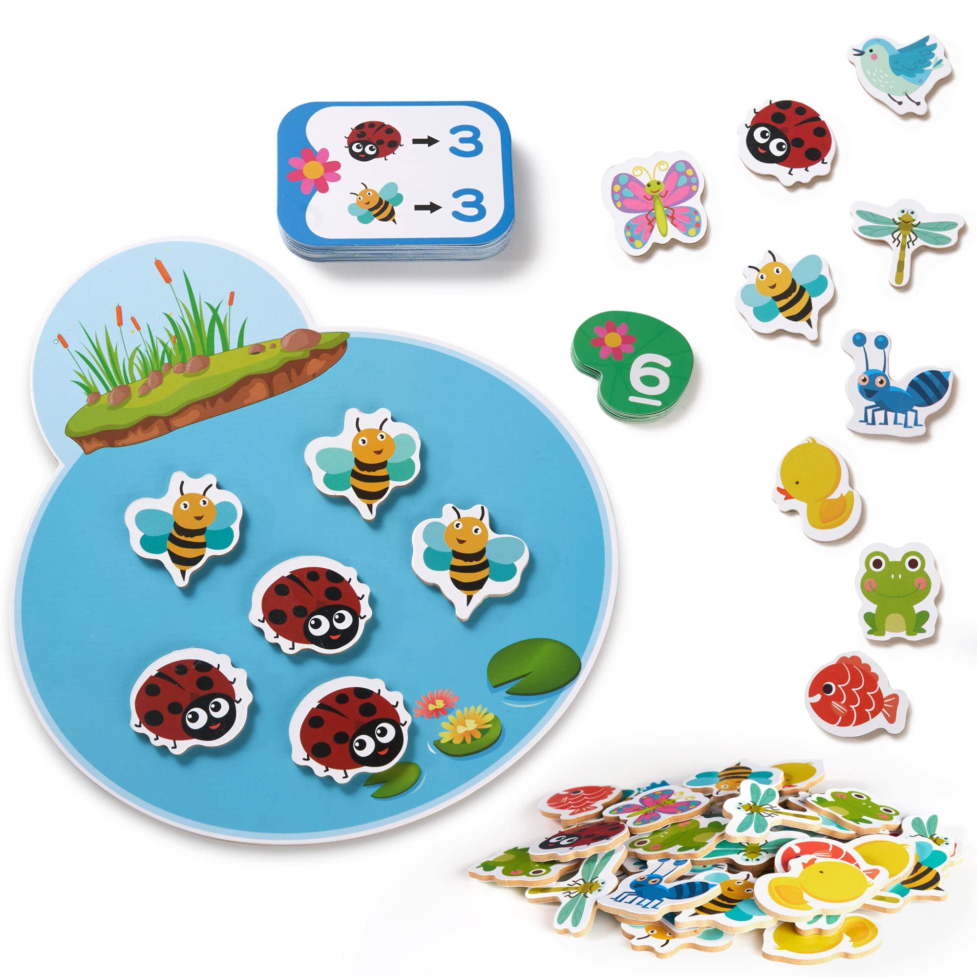 Math Flash Cards Number Addition& Subtraction Game Counting Puzzles ...