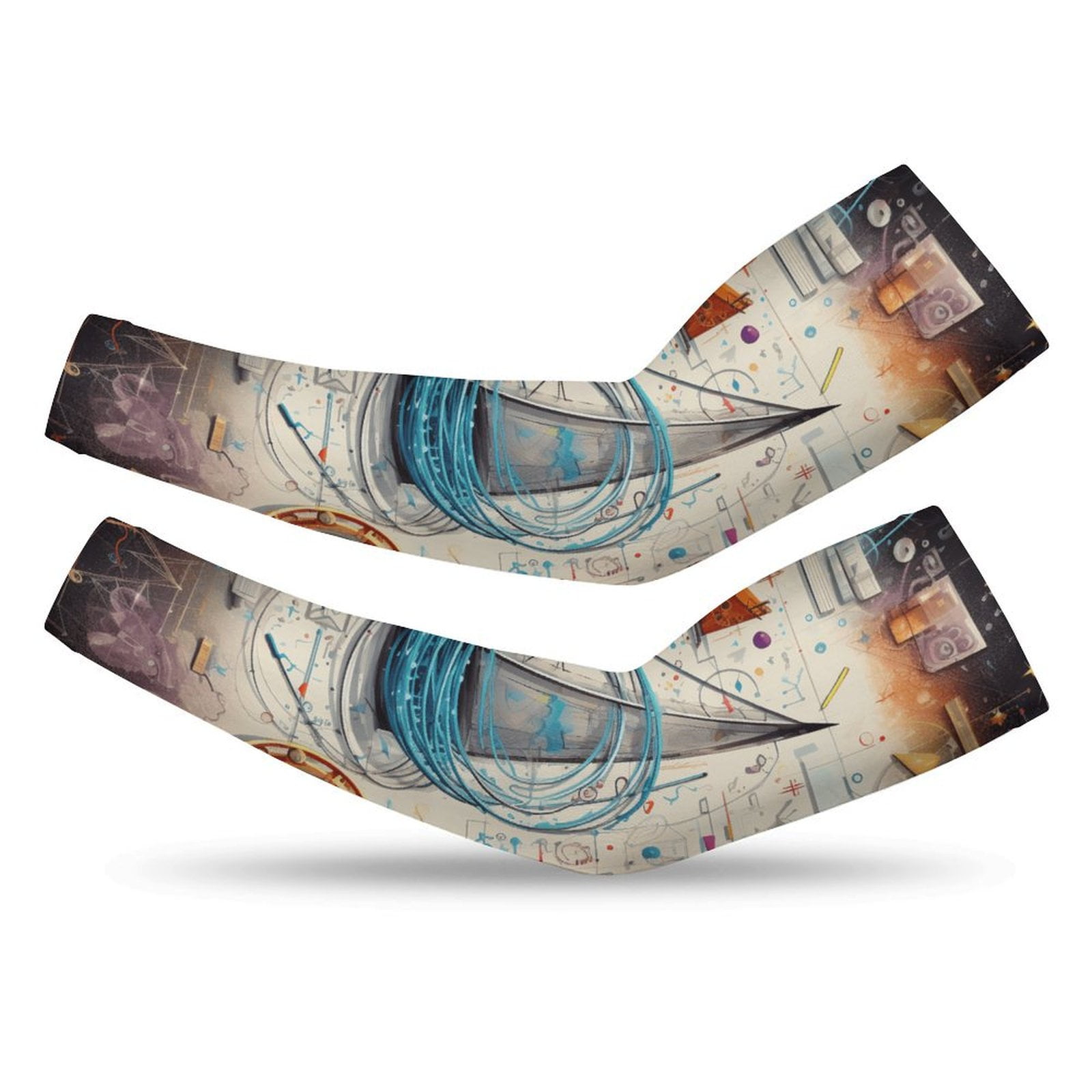 Math Formula Cooling Arm Sleeves For Men & Women Sunscreen Arm Cover ...