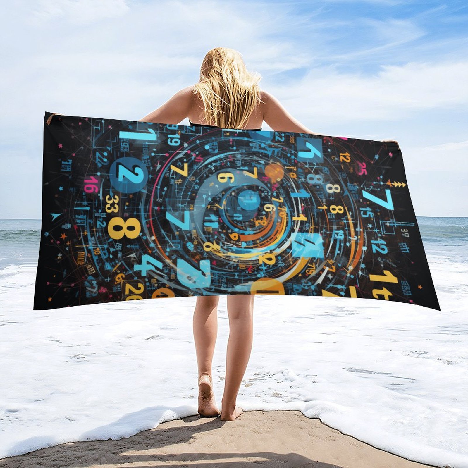 Math Formula Oversized -Washed Lightweight Quick Dry Beach Towels - 32 ...