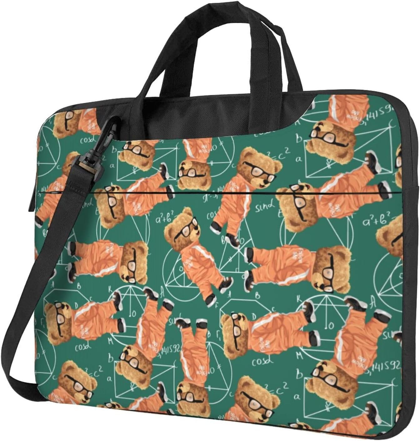 Math Formula Teacher Cute Bear Print Laptop Tote Bag For Women Men ...
