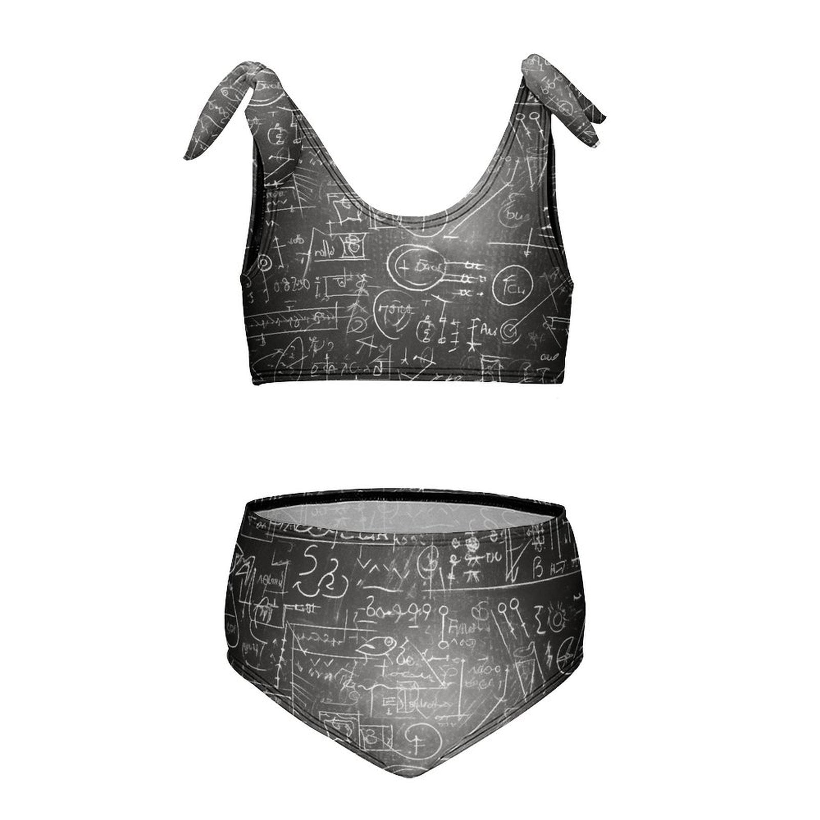 Math Formula Two Piece Swimsuit Set, Bikini Swimsuit Suitable for ...