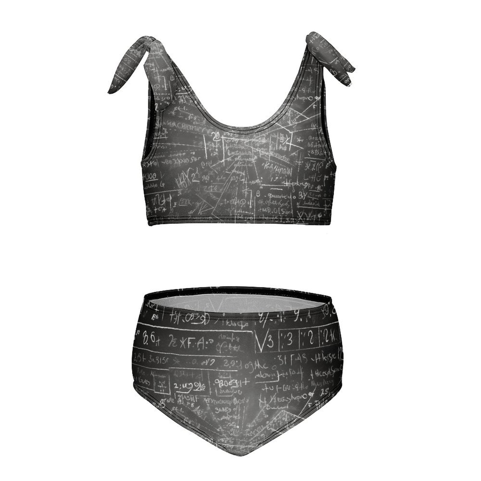 Math Formula Two Piece Swimsuit Set, Bikini Swimsuit Suitable for ...