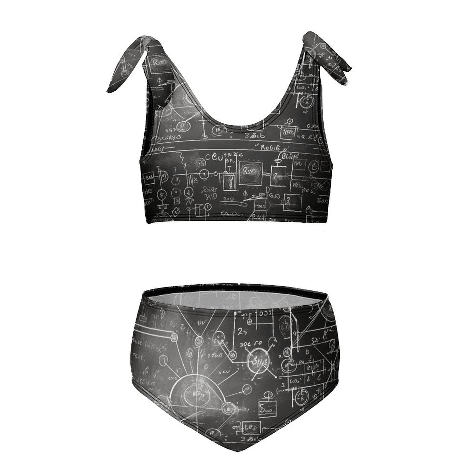 Math Formula Two Piece Swimsuit Set, Bikini Swimsuit Suitable for ...