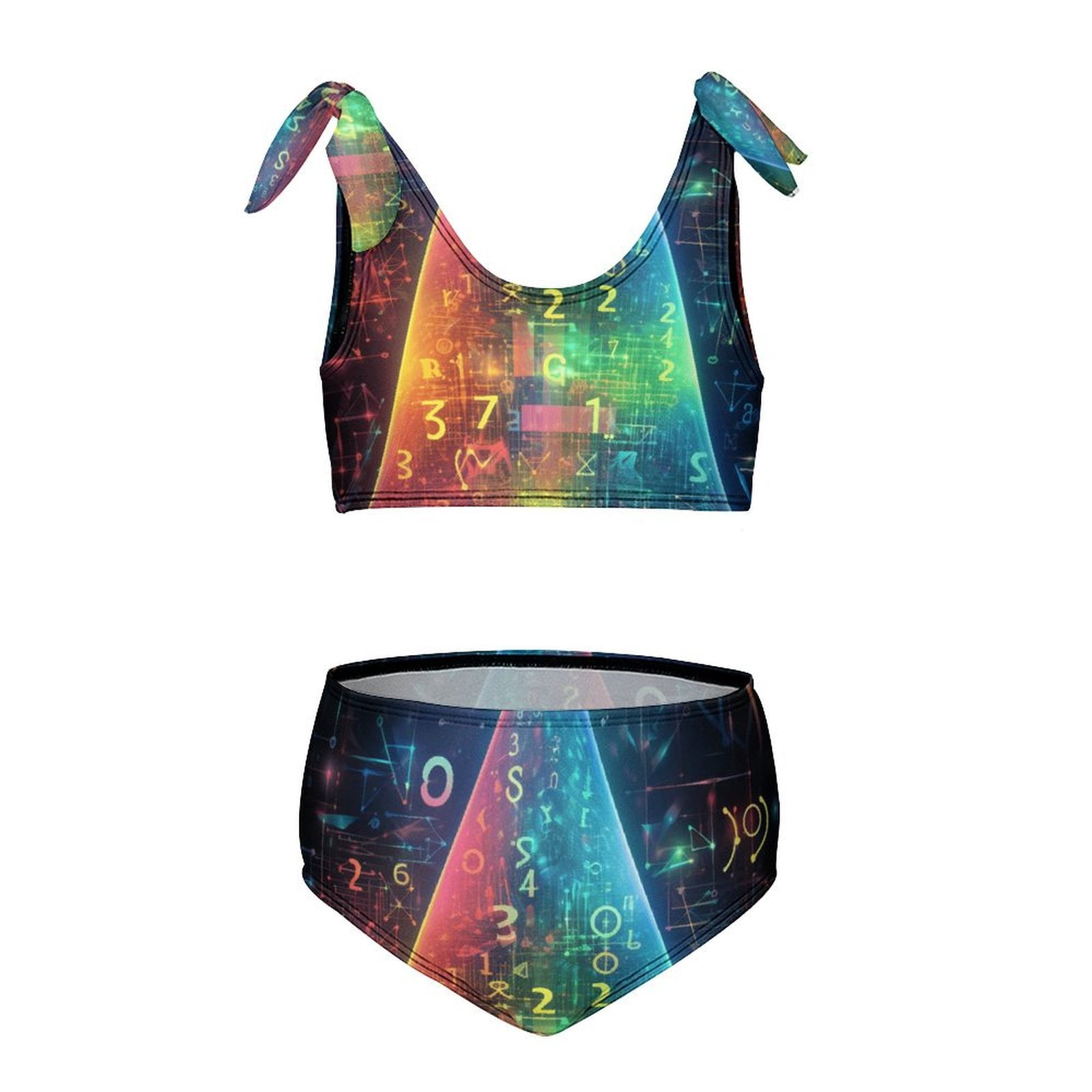 Math Formula Two Piece Swimsuit Set, Bikini Swimsuit Suitable for ...