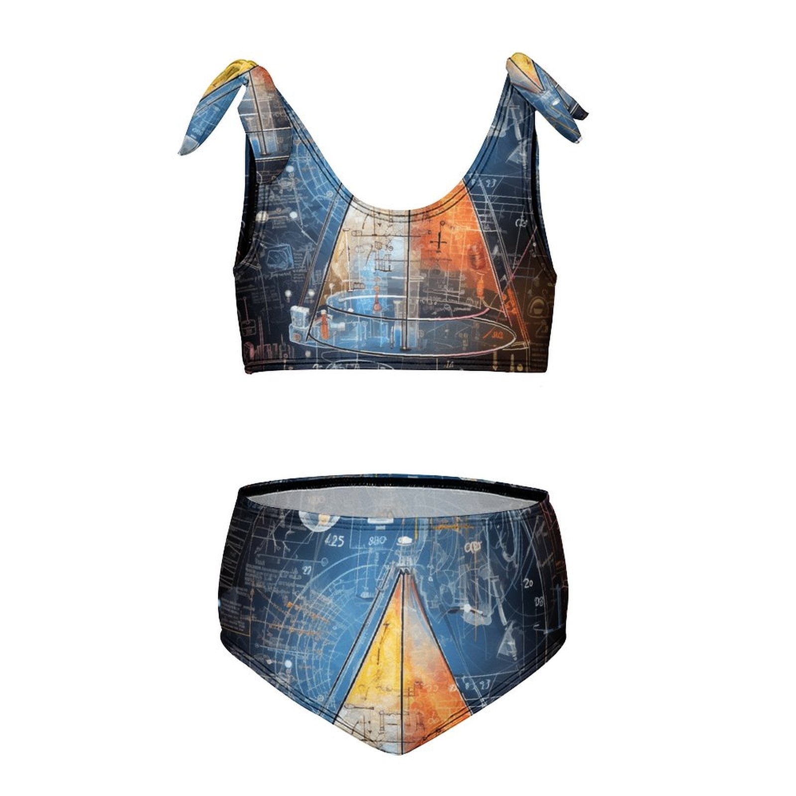 Math Formula Two Piece Swimsuit Set, Bikini Swimsuit Suitable for ...