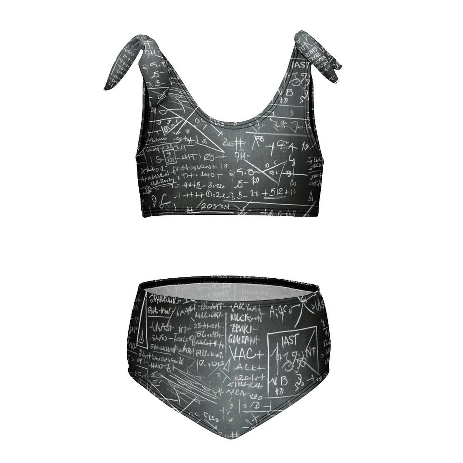 Math Formula Two Piece Swimsuit Set, Bikini Swimsuit Suitable for ...
