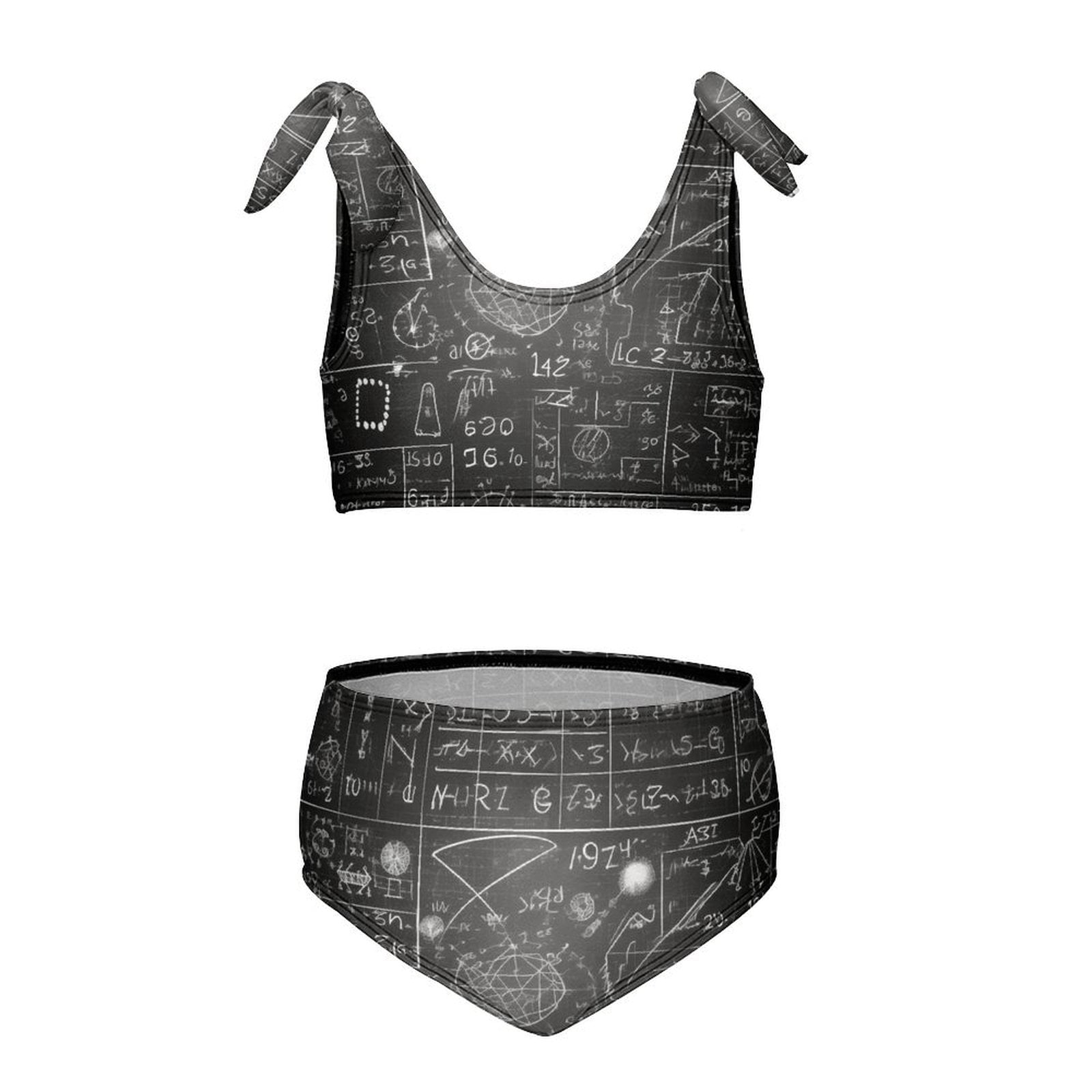 Math Formula Two Piece Swimsuit Set, Bikini Swimsuit Suitable for ...