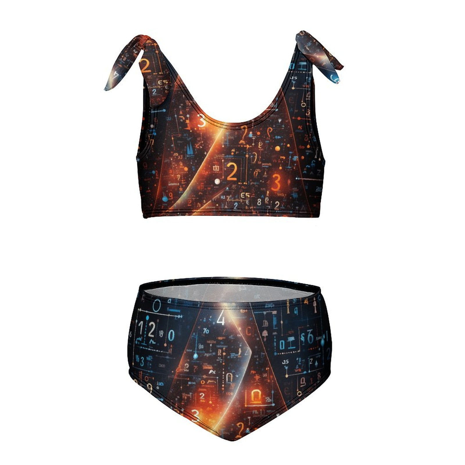 Math Formula Two Piece Swimsuit Set, Bikini Swimsuit Suitable for ...