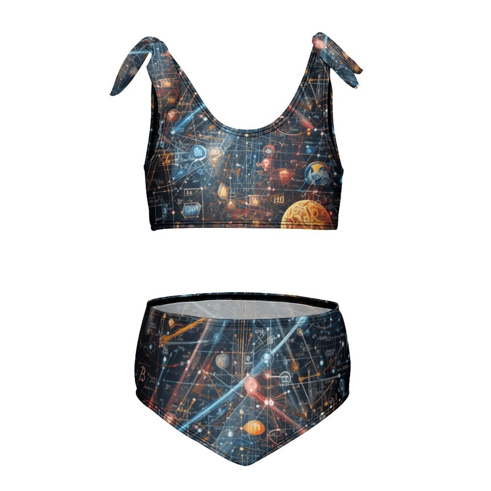 Math Formula Two Piece Swimsuit Set, Bikini Swimsuit Suitable for ...