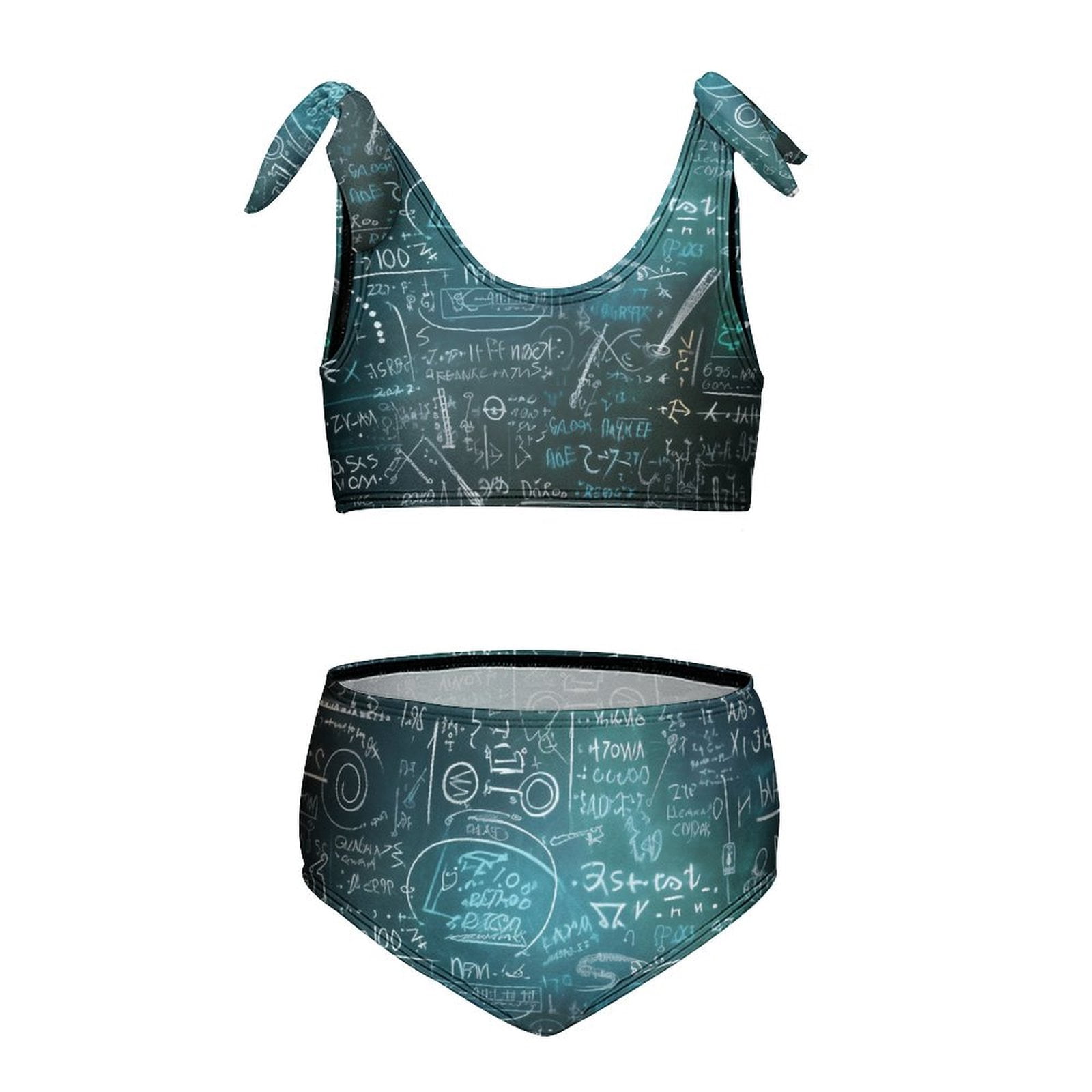 Math Formula Two Piece Swimsuit Set, Bikini Swimsuit Suitable for ...