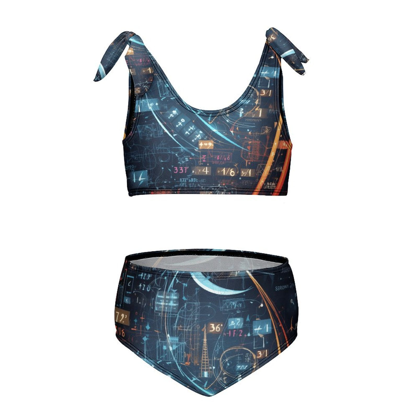Math Formula Two Piece Swimsuit Set, Bikini Swimsuit Suitable for ...