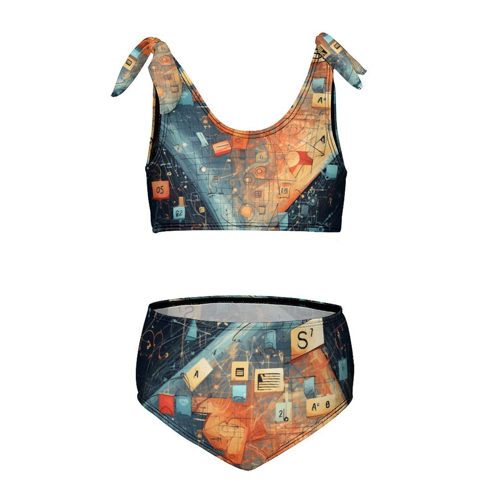 Math Formula Two Piece Swimsuit Set, Bikini Swimsuit Suitable for ...
