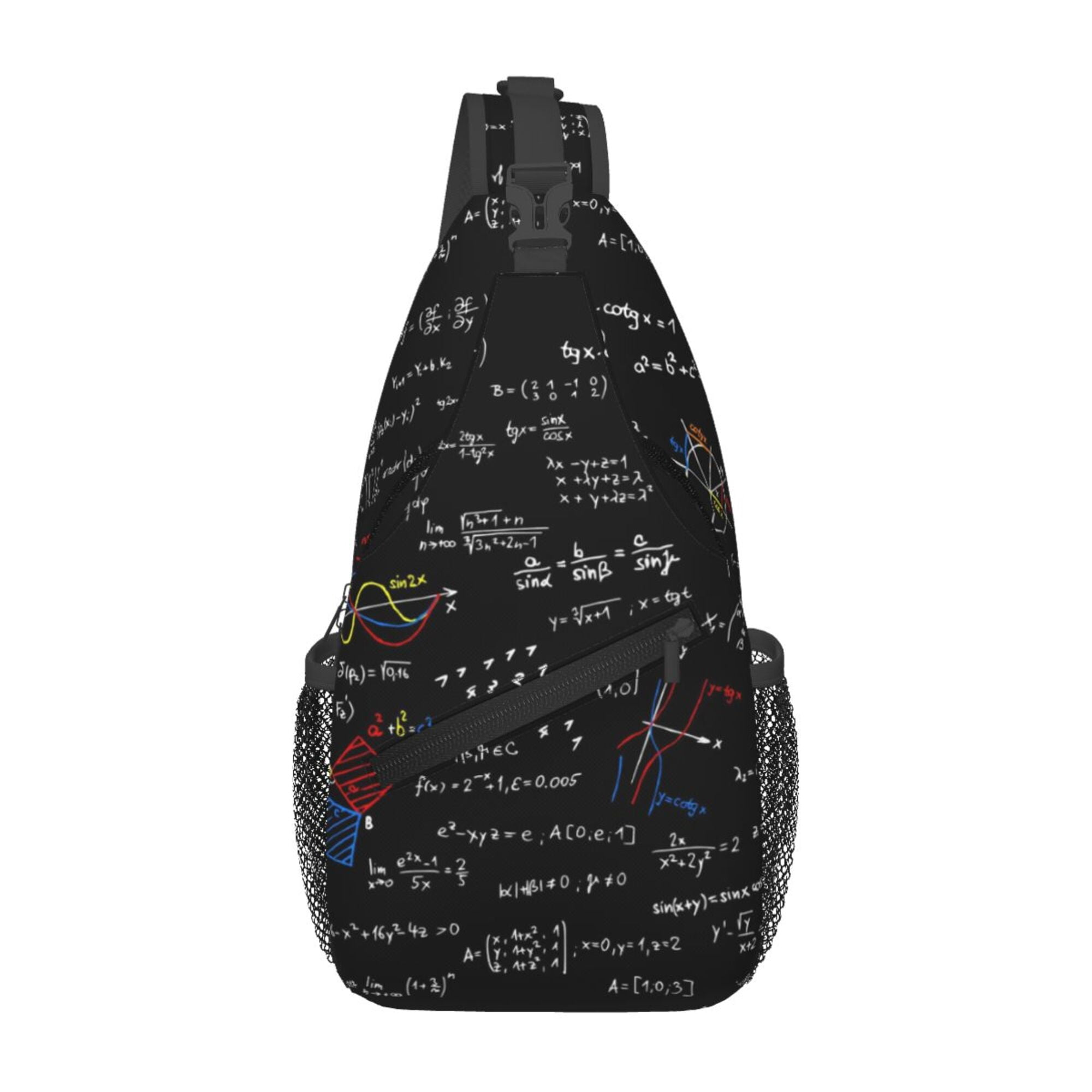 Math Formulas Mathematics Sling Bag Crossbody Chest Backpack For Women ...