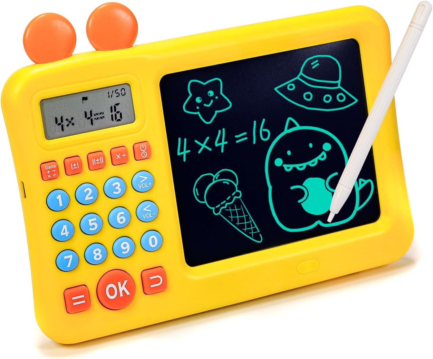 Math Games with LCD Writing Tablet,Calculator Games for Kids ...