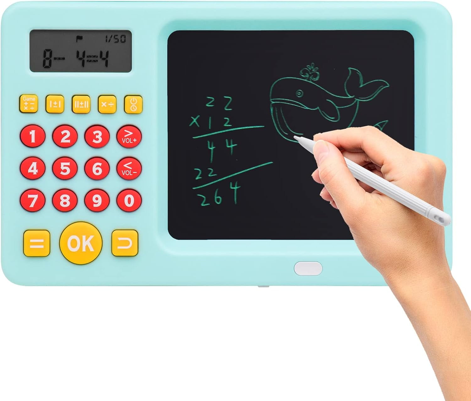 STEM LCD Writing Tablet: Math Games for Kids 5-8, Educational Birthday ...