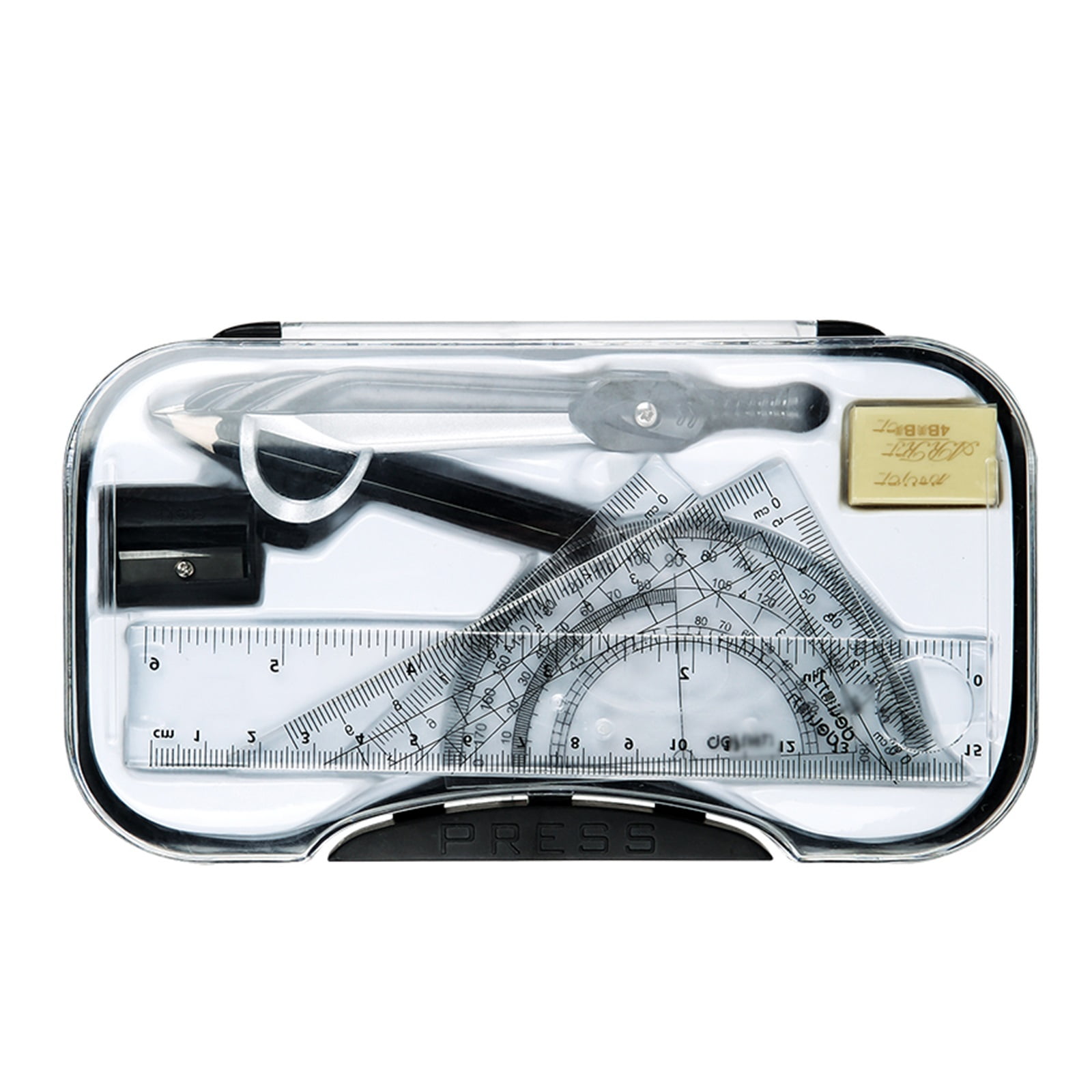 Math Geometry Kit Sets Math Tool Kit with Storage Box Geometry Tools ...