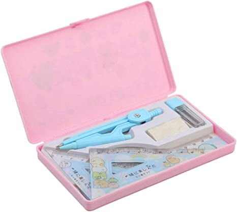 Math Geometry Tool Set Drawing Compass School Math Stationery Kit ...