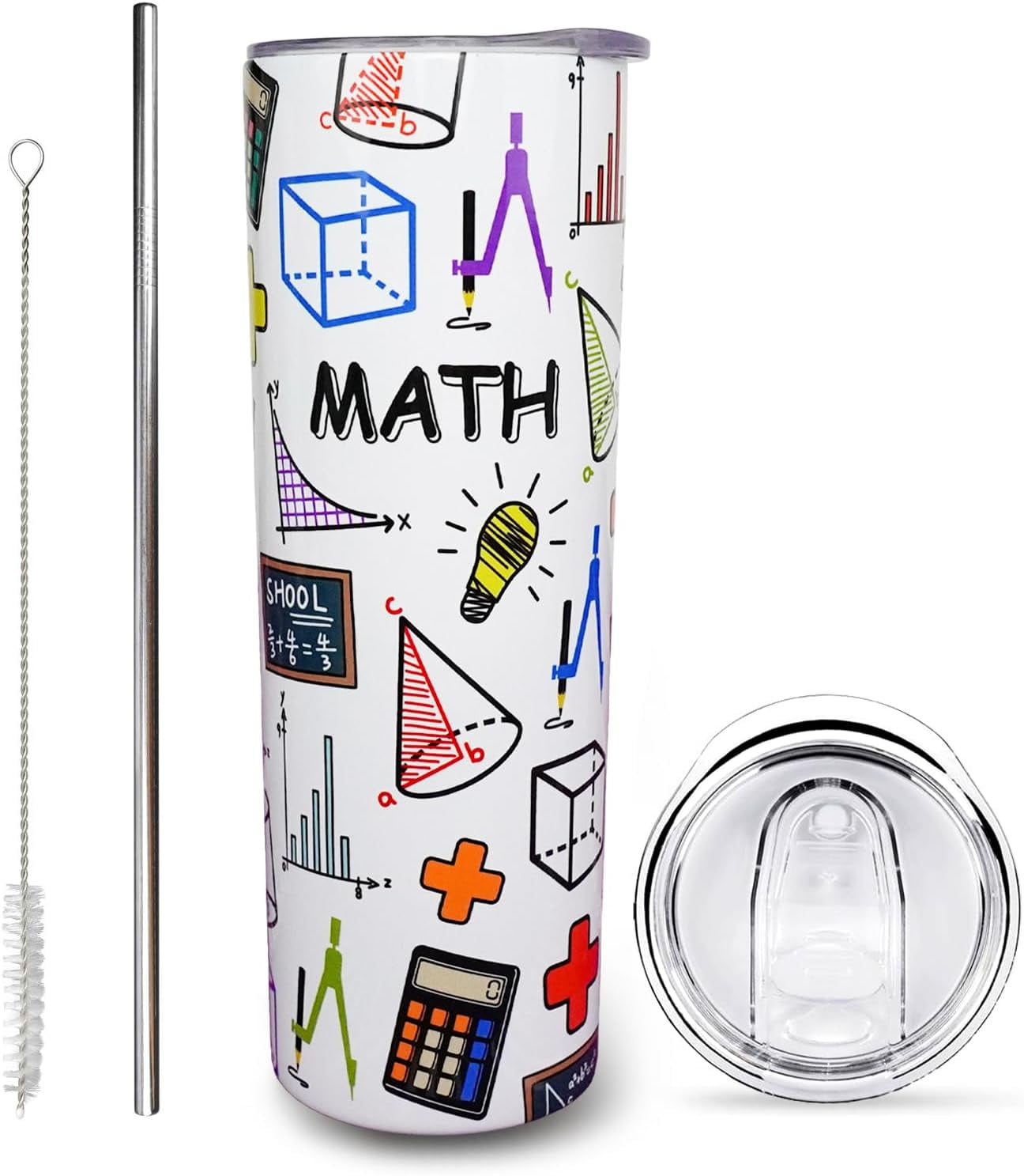 Math Gift Math Teacher Mug Math Tumbler Cup Math Teacher Gift for Women ...
