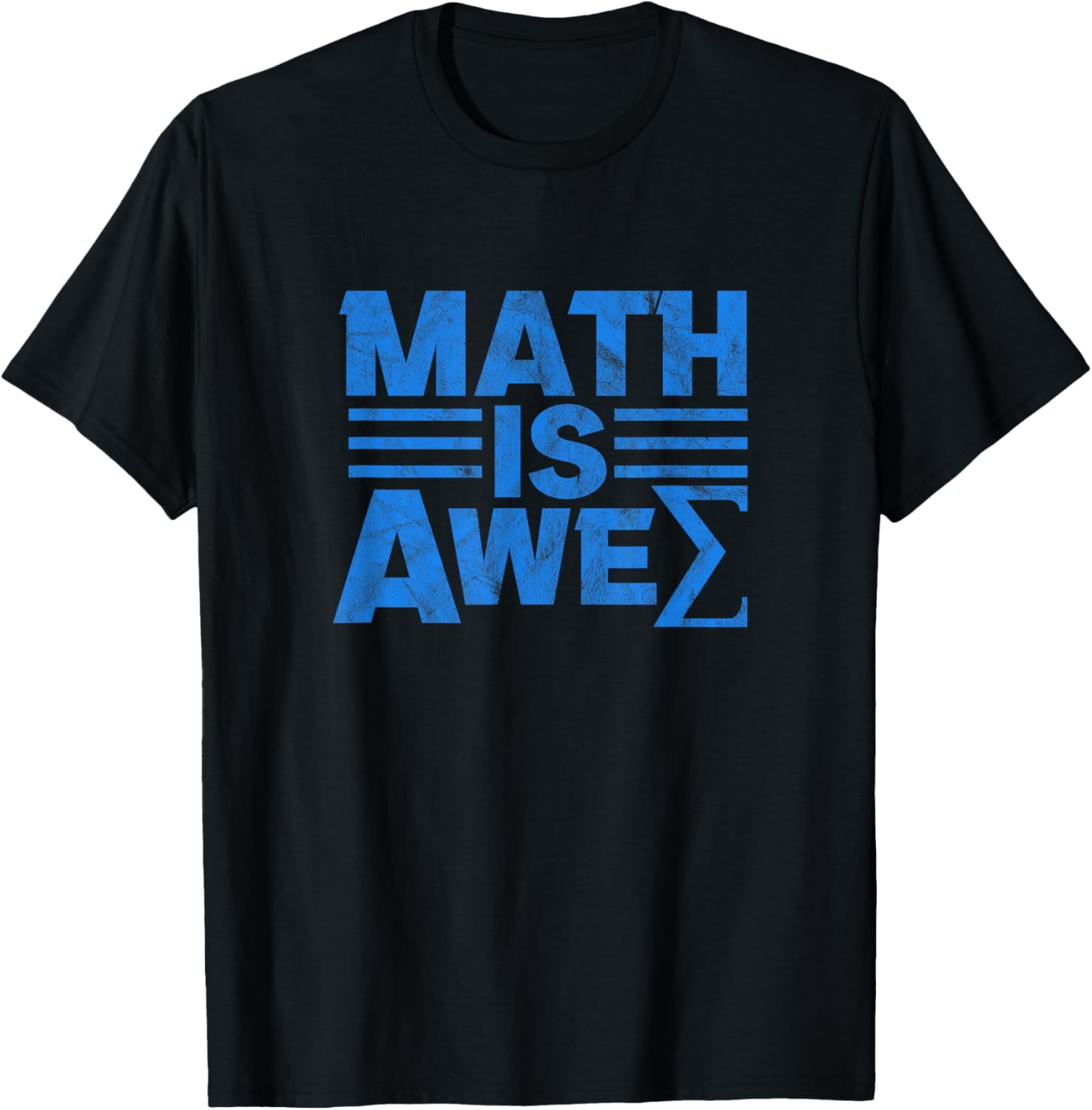 Math Is Awesome Funny Mathemtics Teacher Student Vintage T-Shirt ...