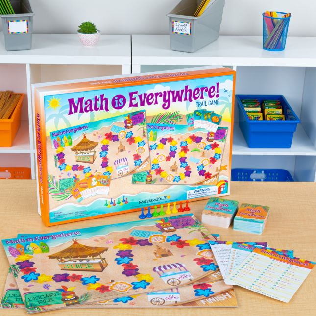 Math Is Everywhere! Trail Game Intermediate - 1 game - Walmart.com