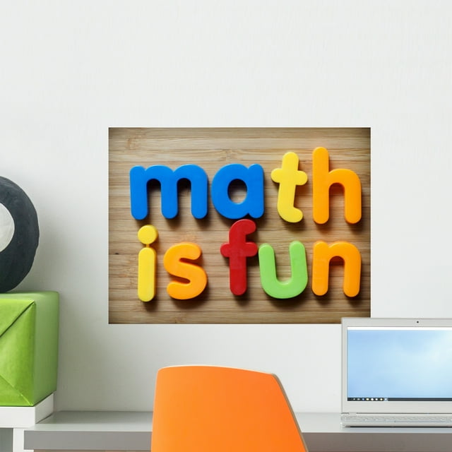 Math Is Fun Concept Wall Mural by Wallmonkeys Peel and Stick Graphic ...