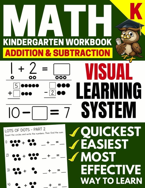 Math Kindergarten Workbook: Addition and Subtraction, Numbers 1-20 ...