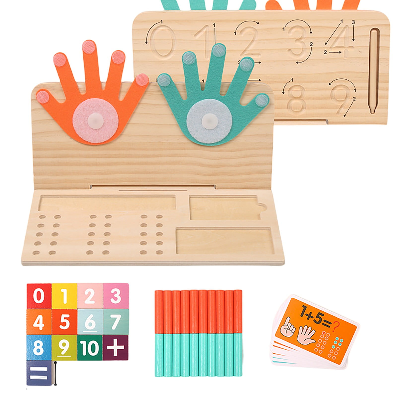 Math Learning Finger Counting Toy for Toddlers, Number Recognition ...