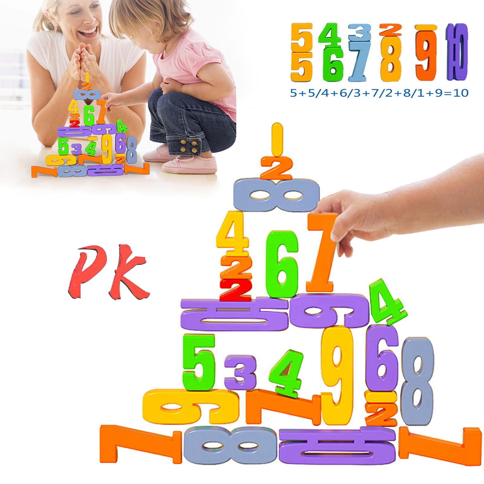 Math Learning Toys for Minors, Educational Number Puzzles, 30-piece Set ...