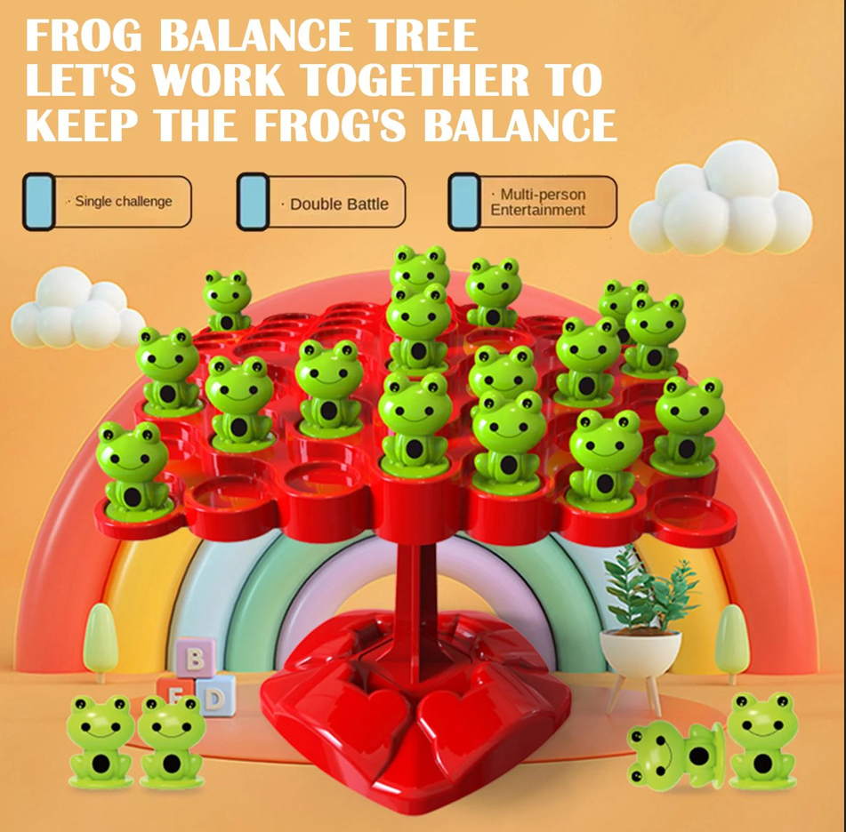 Math Learning Tree Game Preschool Stem Educational Toy with Frogs for ...