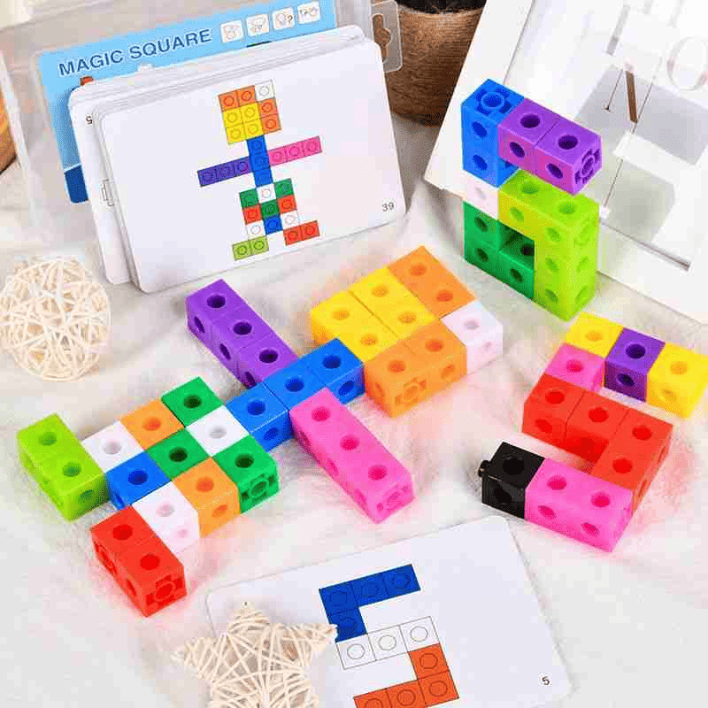 Math Linking Cubes, Math Cubes Manipulative Connecting and Counting Snap Blocks for Early Math ...