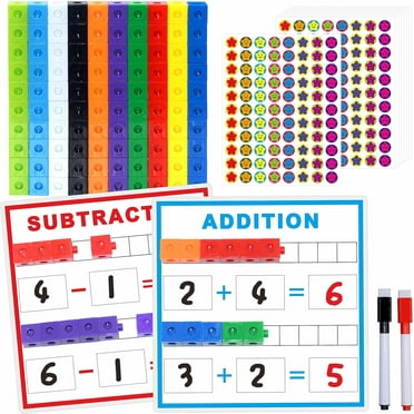 Powiller Learning Mathlink Cubes, Counting Link Counters, Early Math ...