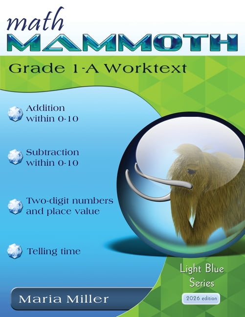 Math Mammoth Grade 1-A Worktext, (Paperback) - Walmart.com