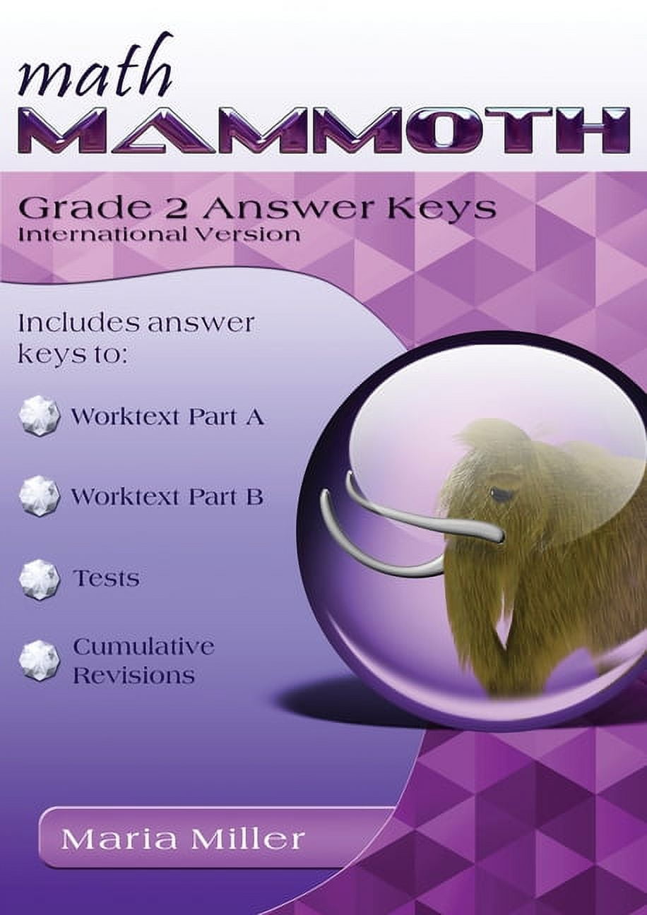 Math Mammoth Grade 2 Answer Keys, International Version, (Paperback ...