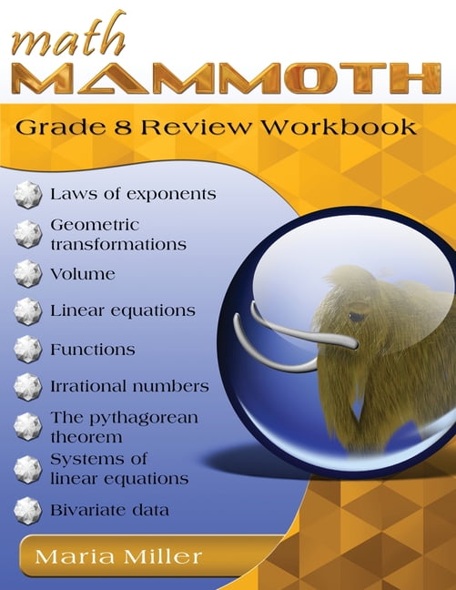 Math Mammoth Grade 8 Review Workbook, (Paperback) - Walmart.com