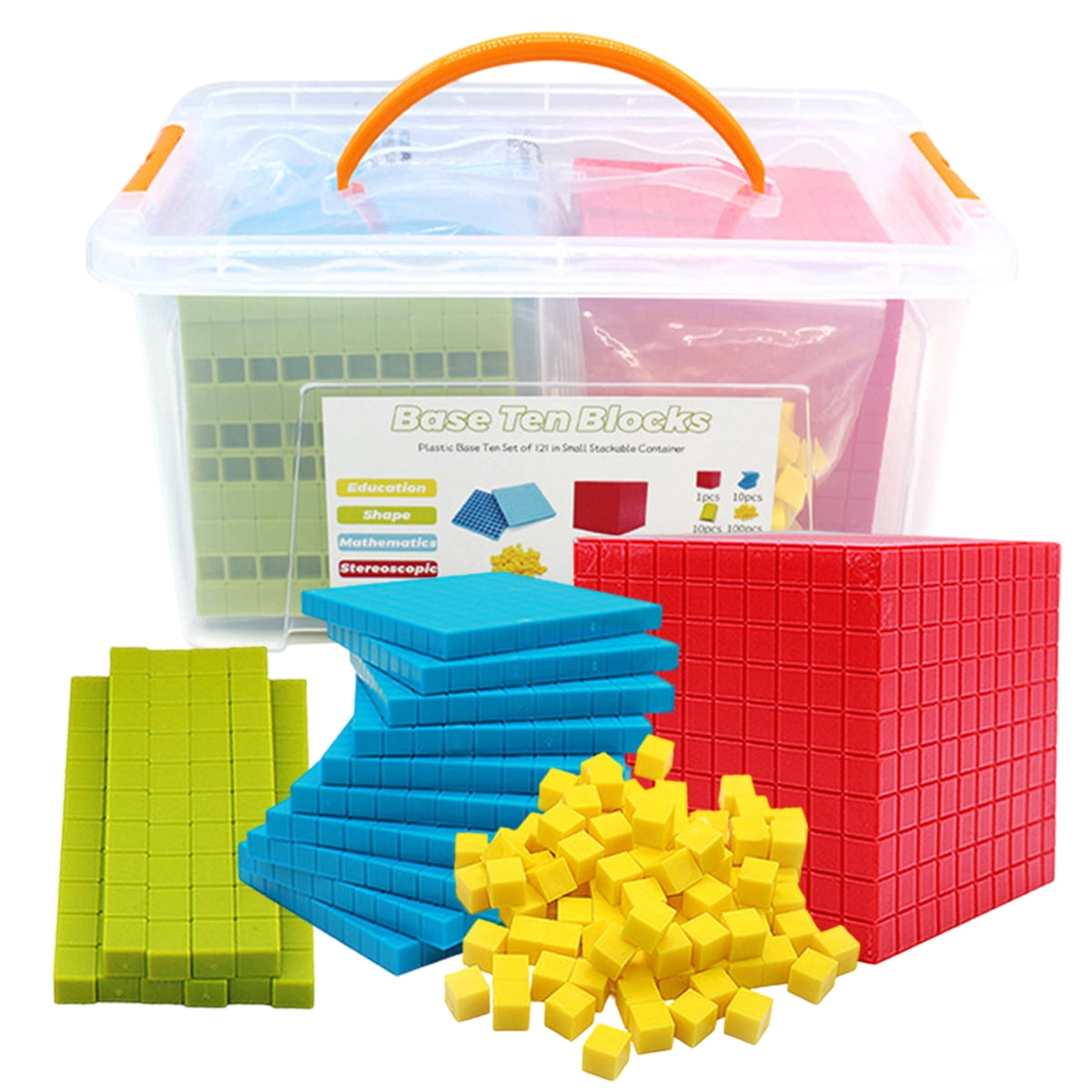 Math Manipulatives for Kids Aged 3+.Base Ten Blocks with Place Value ...