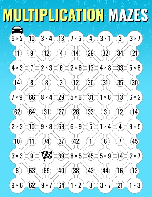 Math Mazes Multiplication Mazes: An Enjoyable Multiplication Math ...