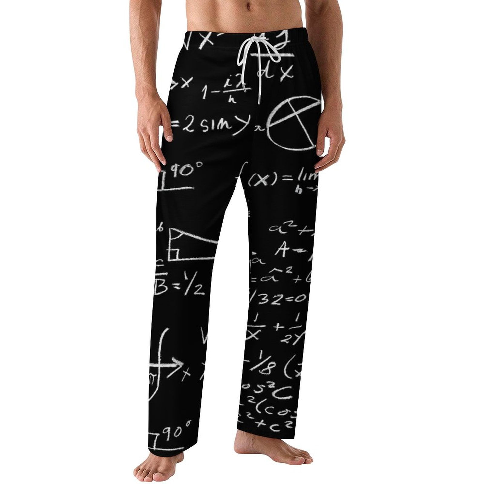 Math Mens Pajamas Pajama Pants Mens Sleepwear Lounge Sleep Bottoms ...