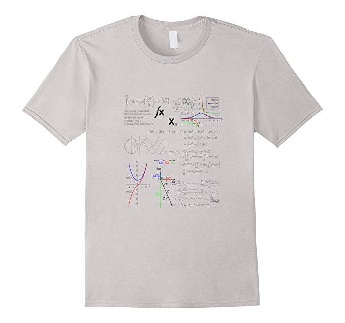 Math Nerd T-Shirt - Algebra Formula Graphic Tee for Math Lovers ...
