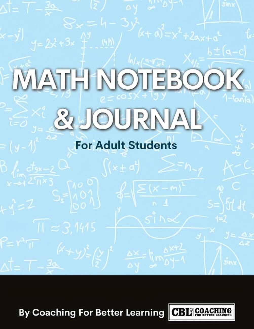 Math Notebook and Journal For Adult Students, (Paperback) - Walmart.com