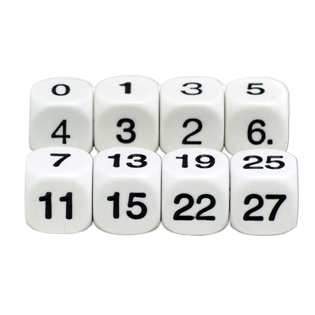 Math Numbers Dice - Set of 6 - Walmart.com