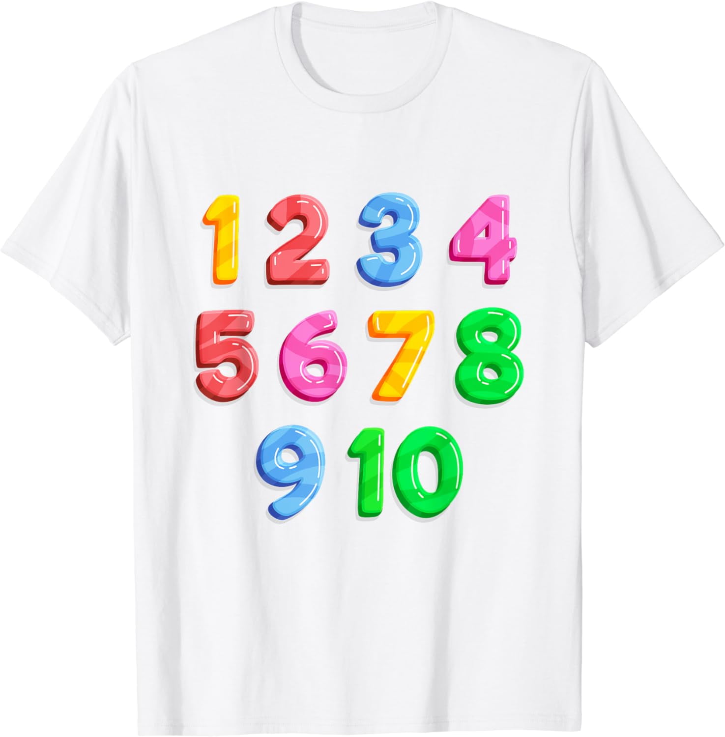 Math Numbers Learning Tshirt | Best Preschool Education Gift T-Shirt ...