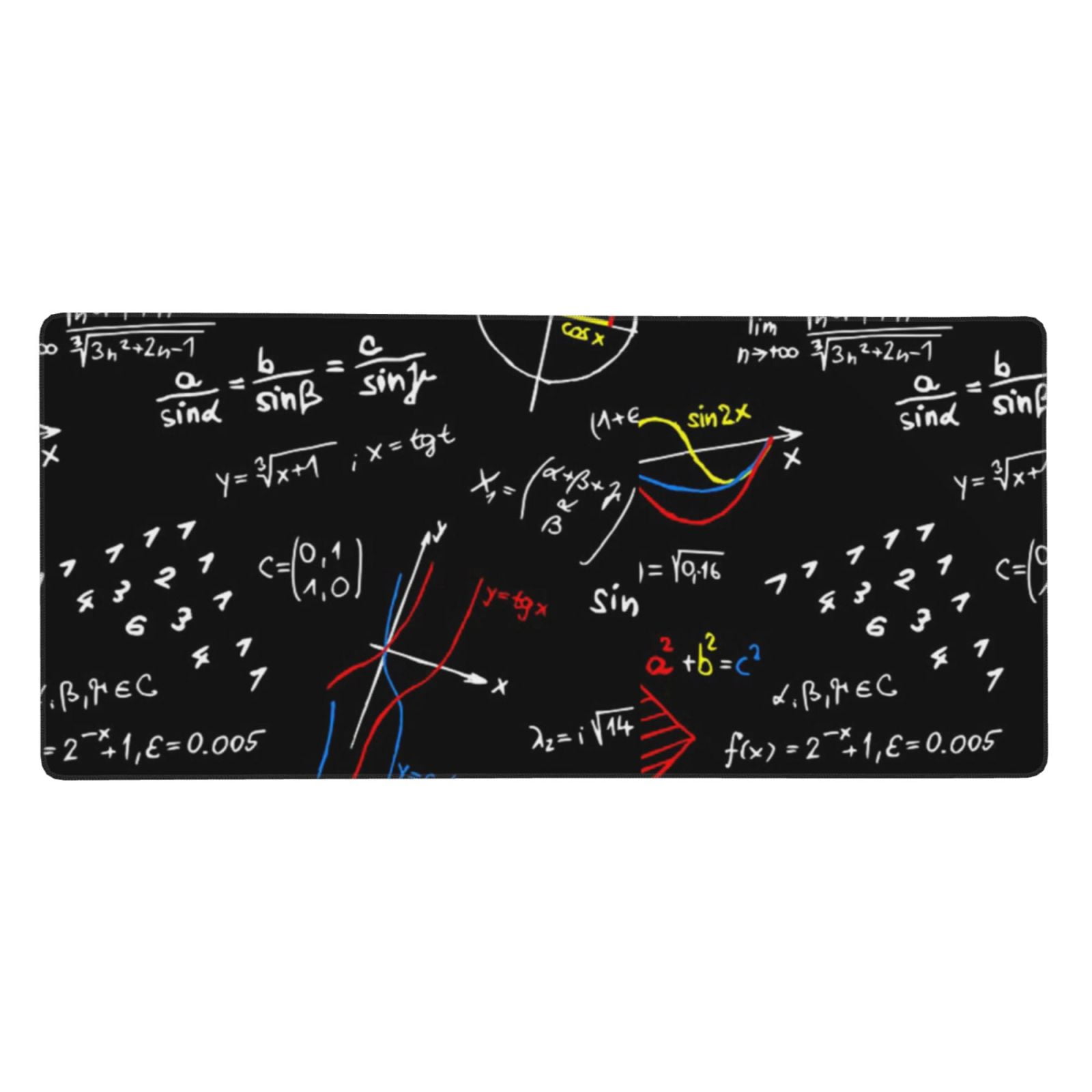Math Pattern Mousepad Large Mouse Pad Desk Pad Computer Keyboard Mouse ...