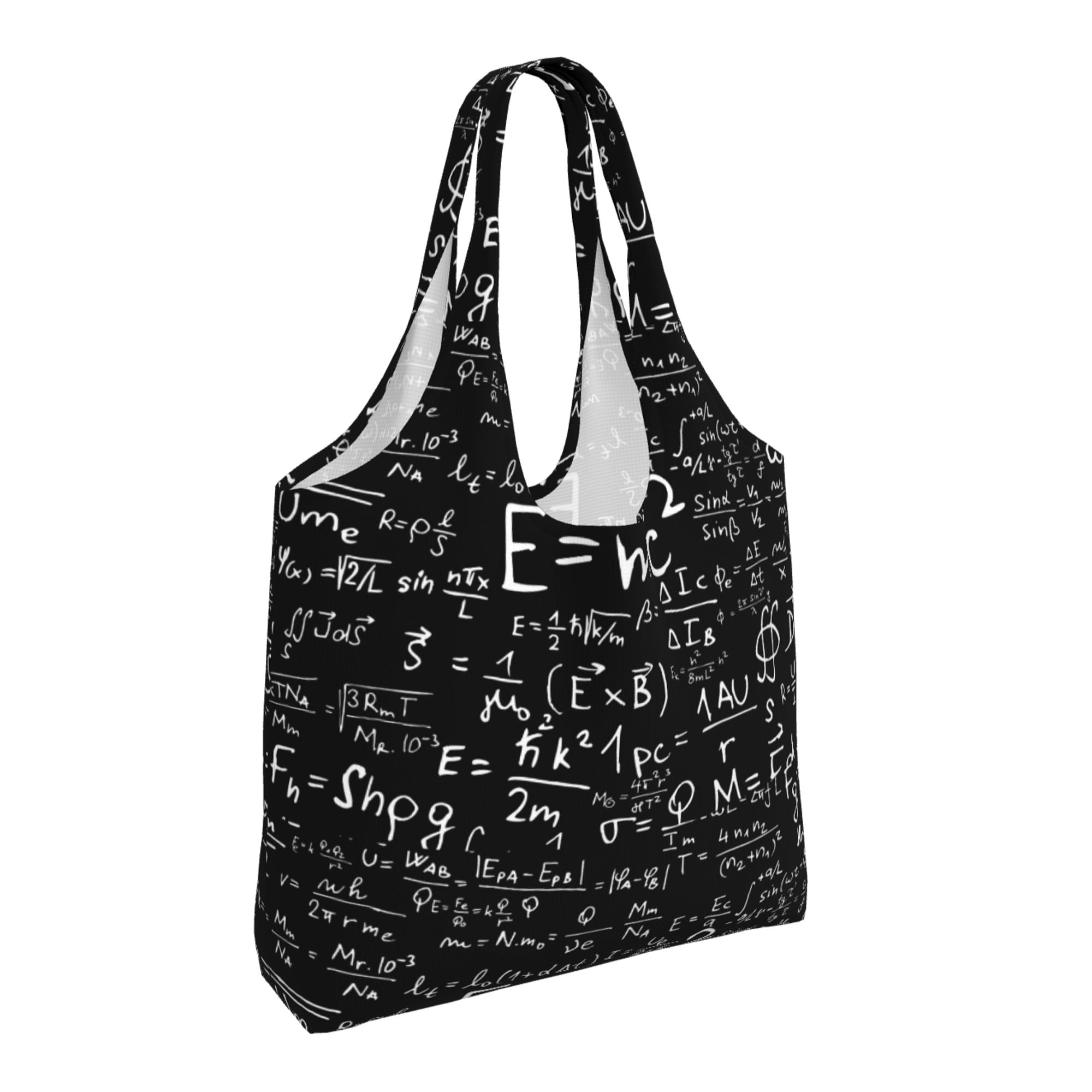 Math Physics Canvas Tote Pocket For Women,Totes Bag With Pattern For ...