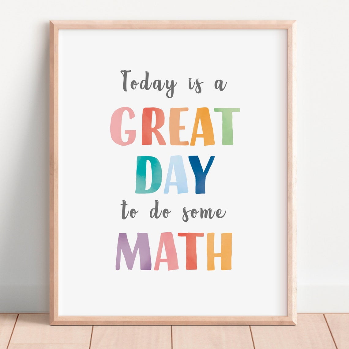 Math Poster, Math Learning Print, Educational Poster, Montessori ...