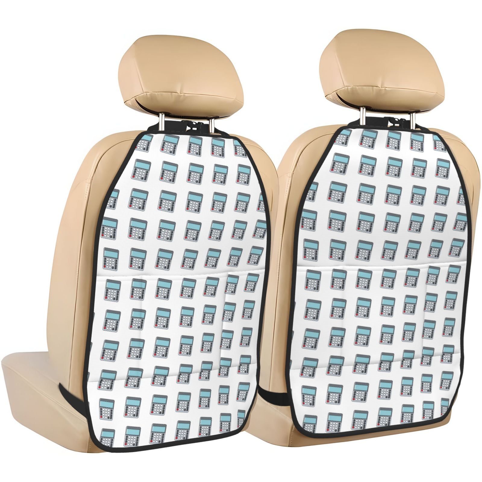 Math Print calculator Mats Back Seat Protectors, Car Seat Protector ...