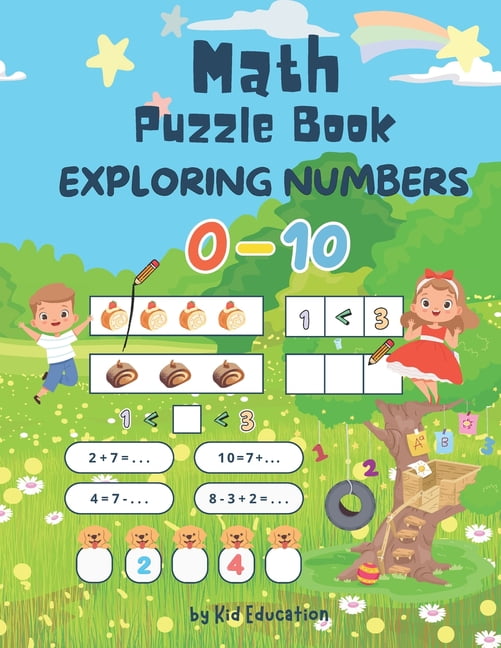 Math Puzzle Book Exploring Numbers from 0 to 10: Fun Math Adventures ...