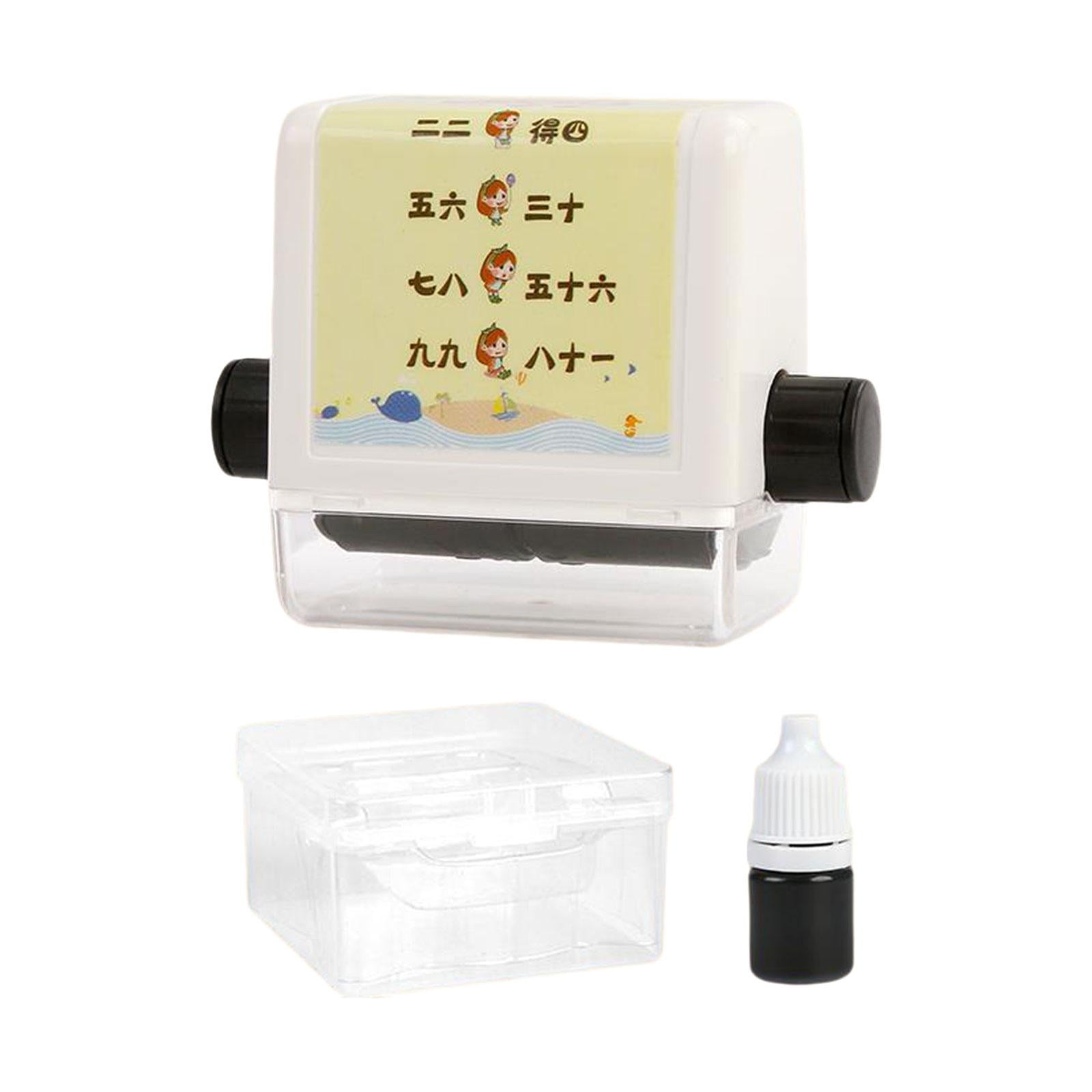 Math Roller Stamp Multiplication Math Learning Stamps Portable with Ink ...