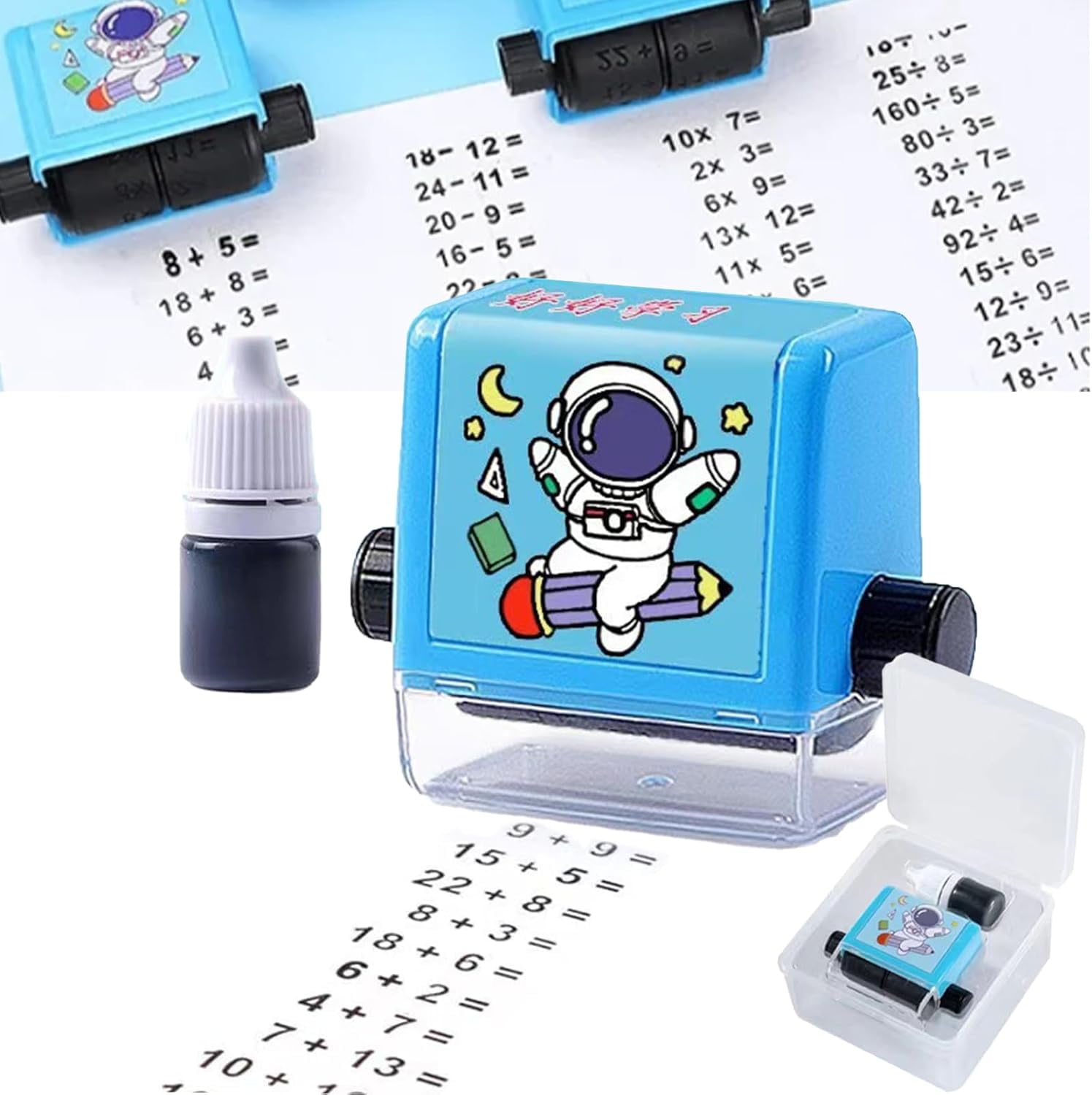 Math Roller Stamp for Kids, Math Stamp Roller, Addition Subtraction ...